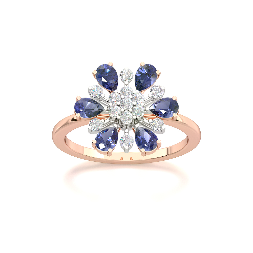 Shop Azure Royal Cluster Diamond Ring | Miorola